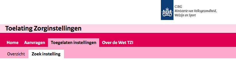 AGB- code/ Wlz instellingsnr. - Erbij